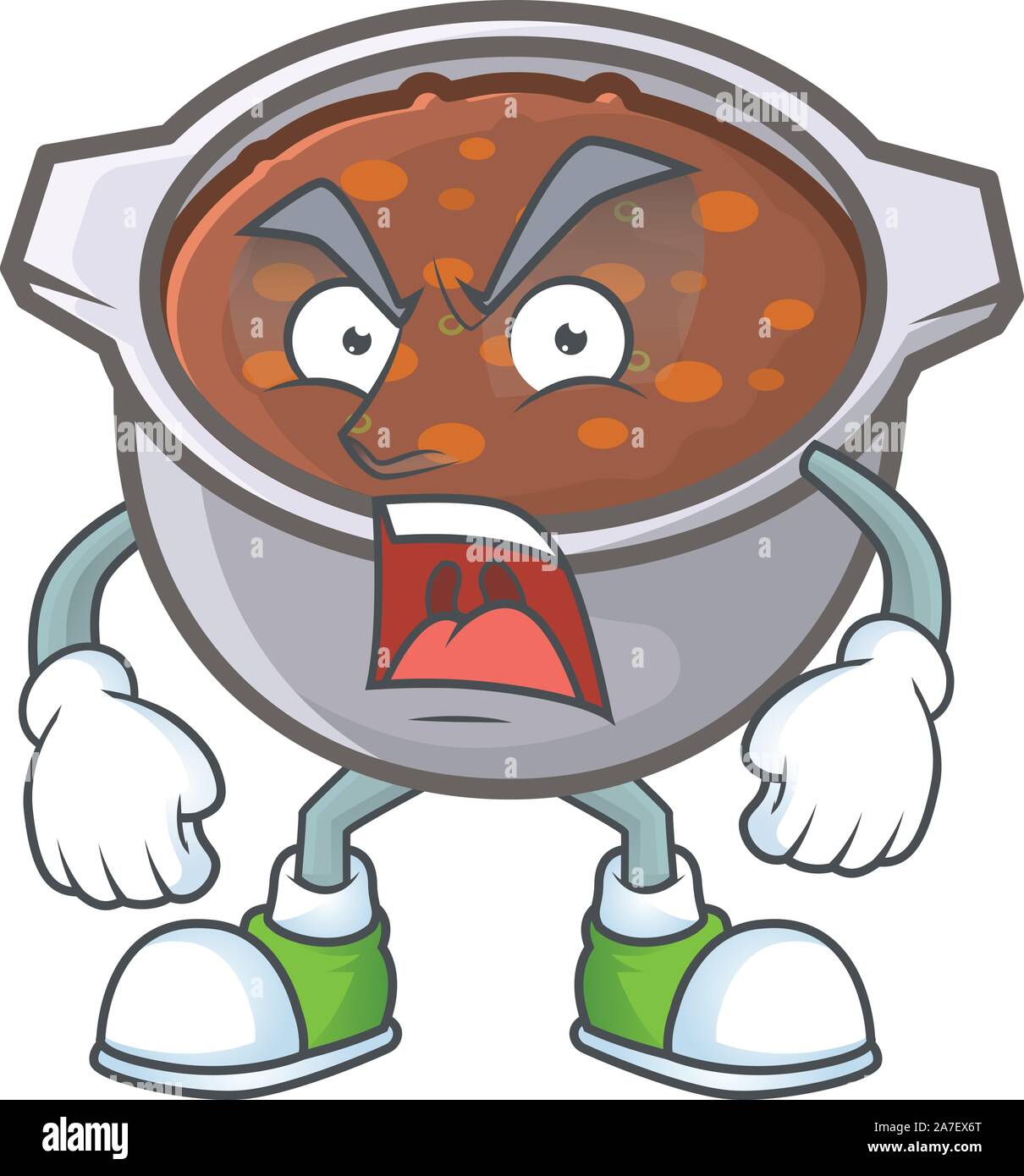 baked beans with angry on white background Stock Vector Image & Art - Alamy