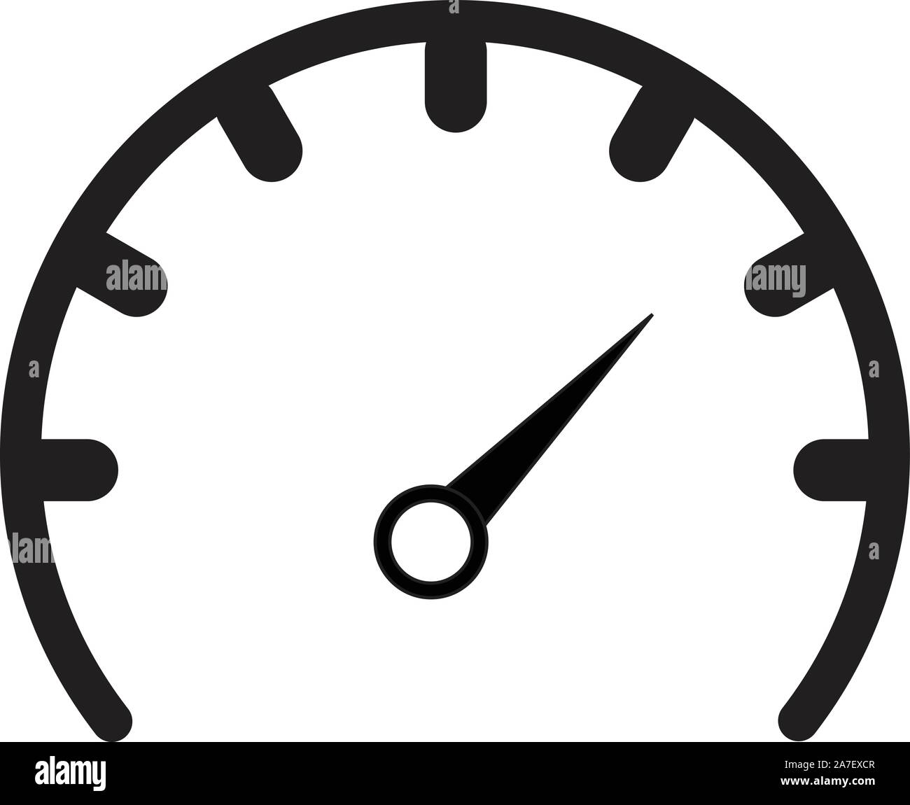speedometer icon on white background. flat style. speedometer icon for ...