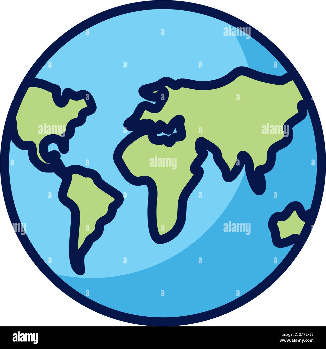 Isolated planet sphere vector design Stock Vector Image & Art - Alamy