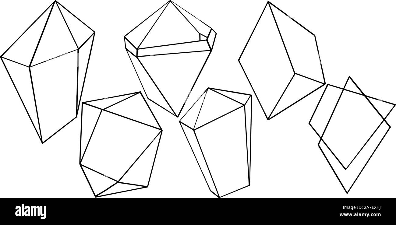 Vector geometric form. Isolated illustration element. Mosaic shape ...