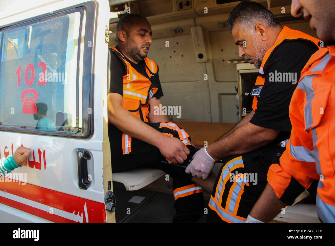 November 1, 2019: Gaza, Palestine. 01 November 2019. Palestinian ...