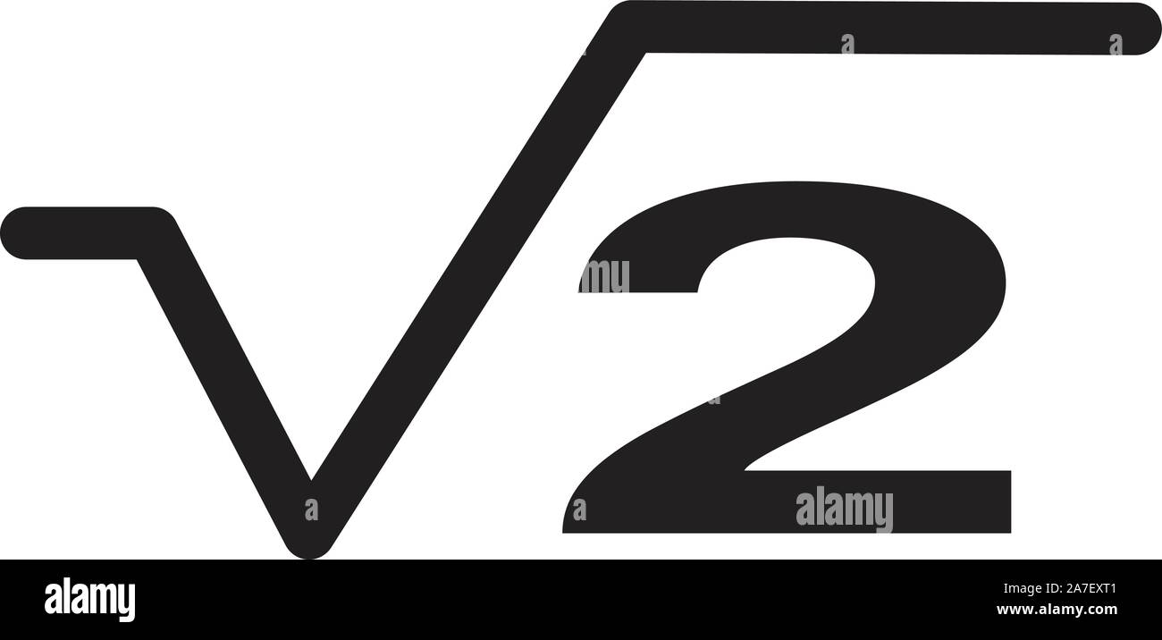 square root icon on white background. flat style. square root icon for ...