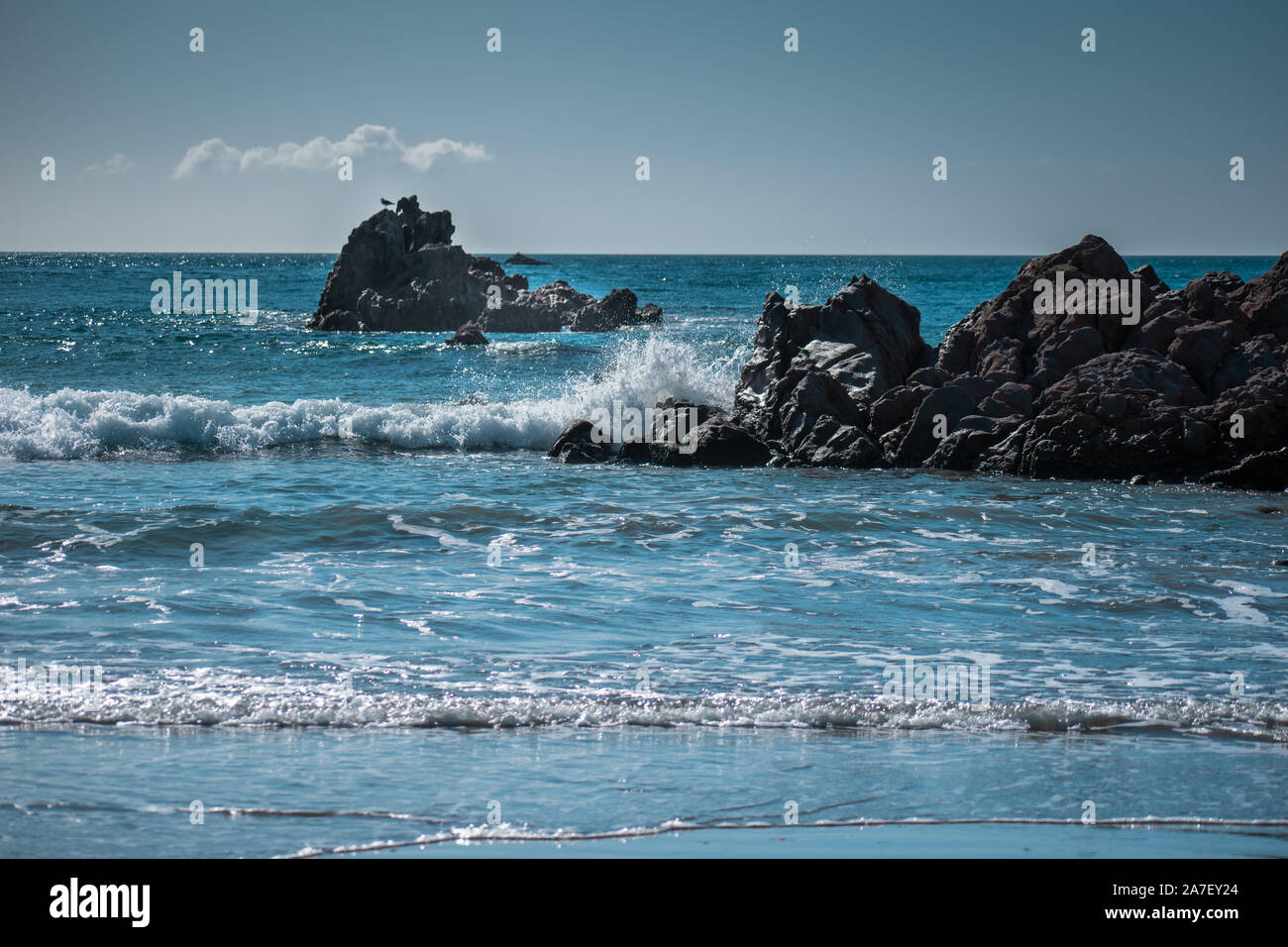 Mount Manganui Beach, New Zealand Stock Photo - Alamy