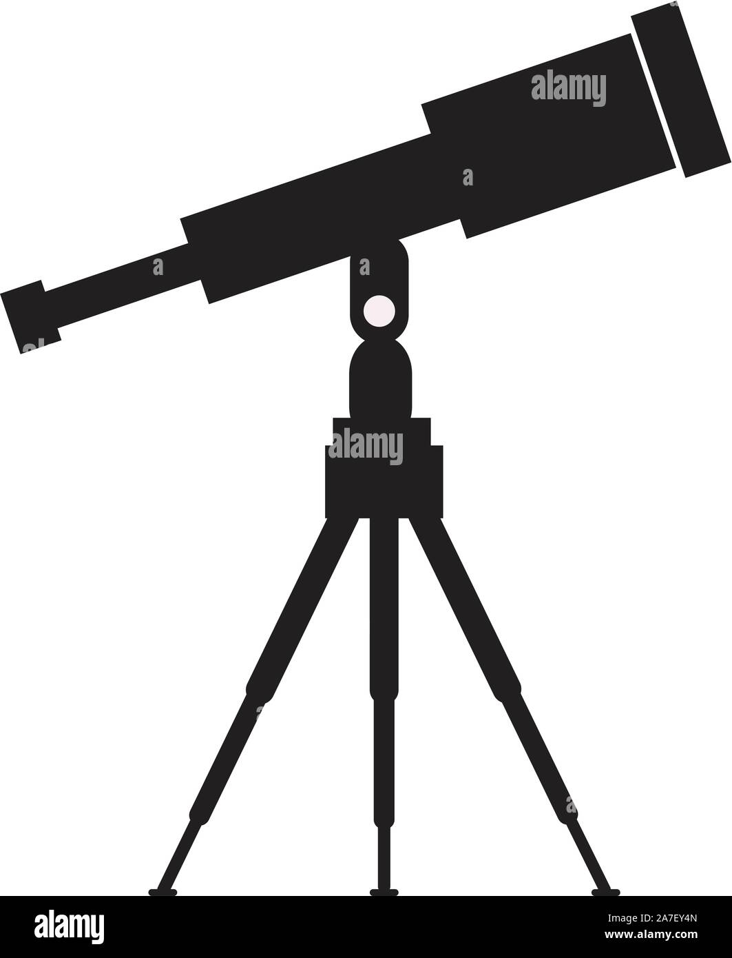telescope icon on white background. flat style. telescope icon for your ...