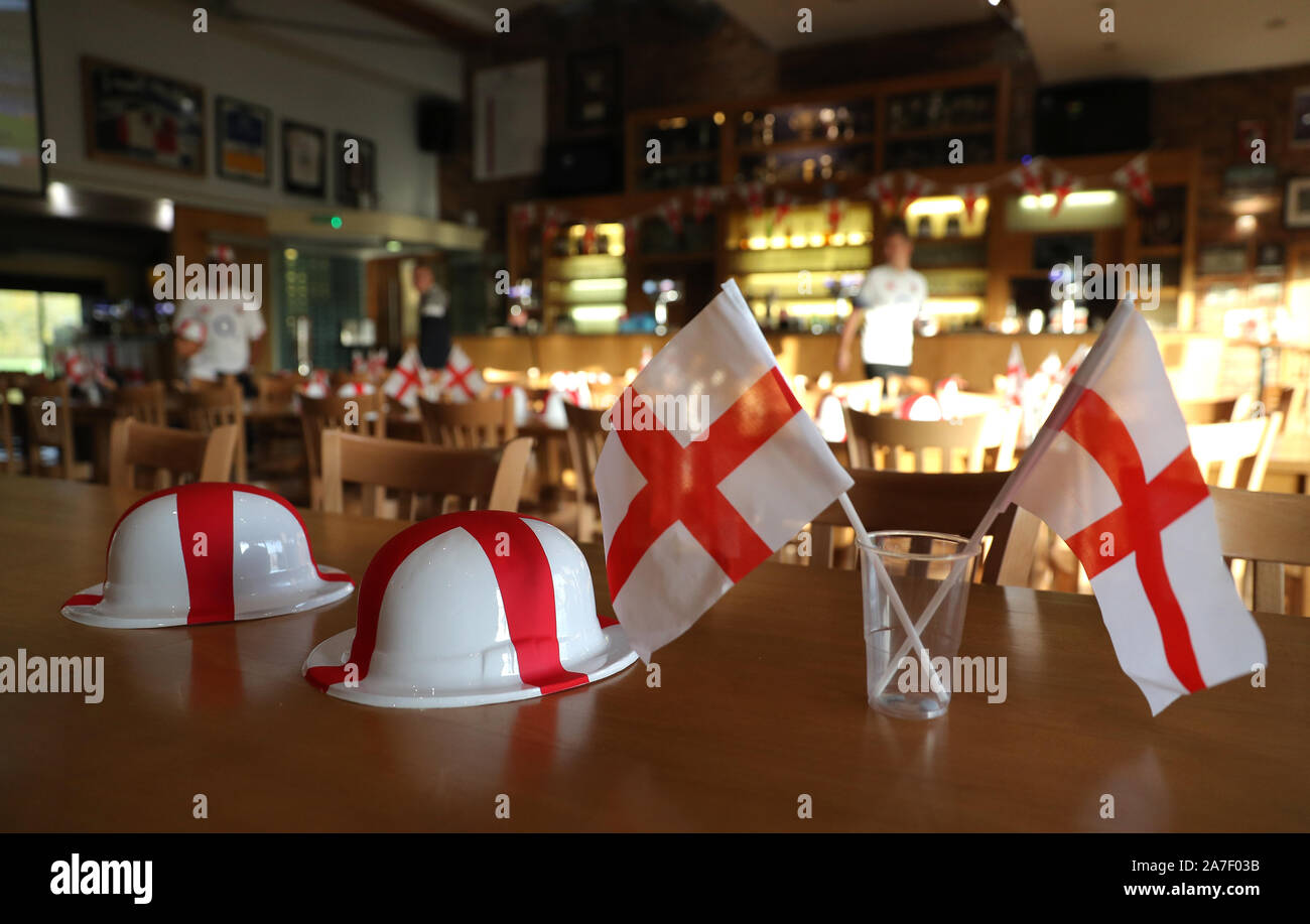 Preparations are made before fans arrive to watch the Rugby World cup ...