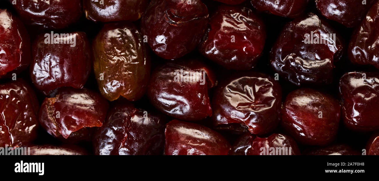 food background from the texture of dates, dry fruits close-up Stock ...