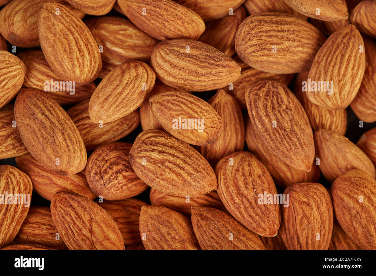 food background from almond nut texture closeup Stock Photo - Alamy