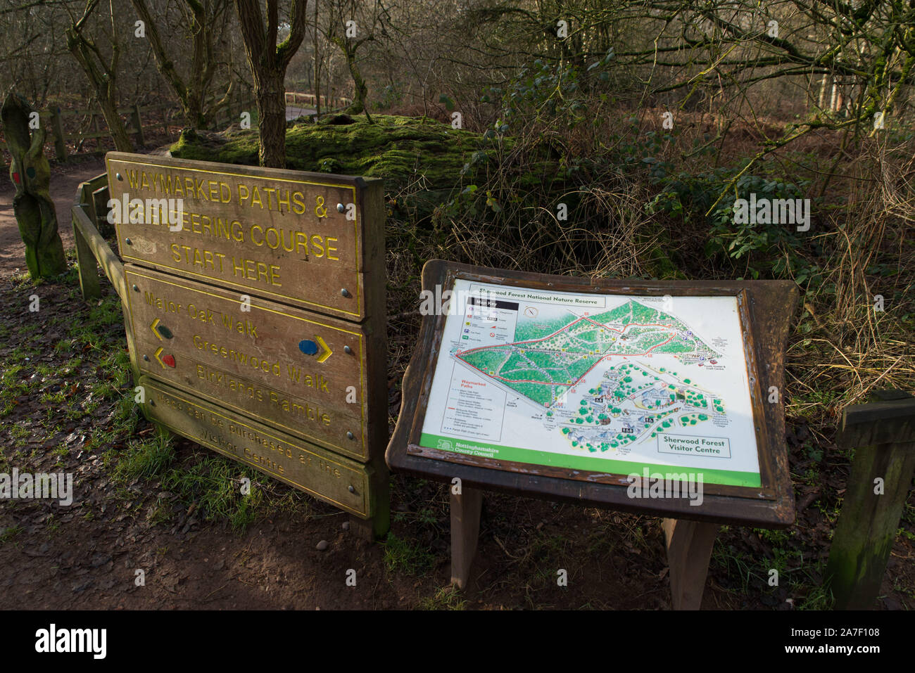 Sherwood forest nottingham map hi-res stock photography and images - Alamy