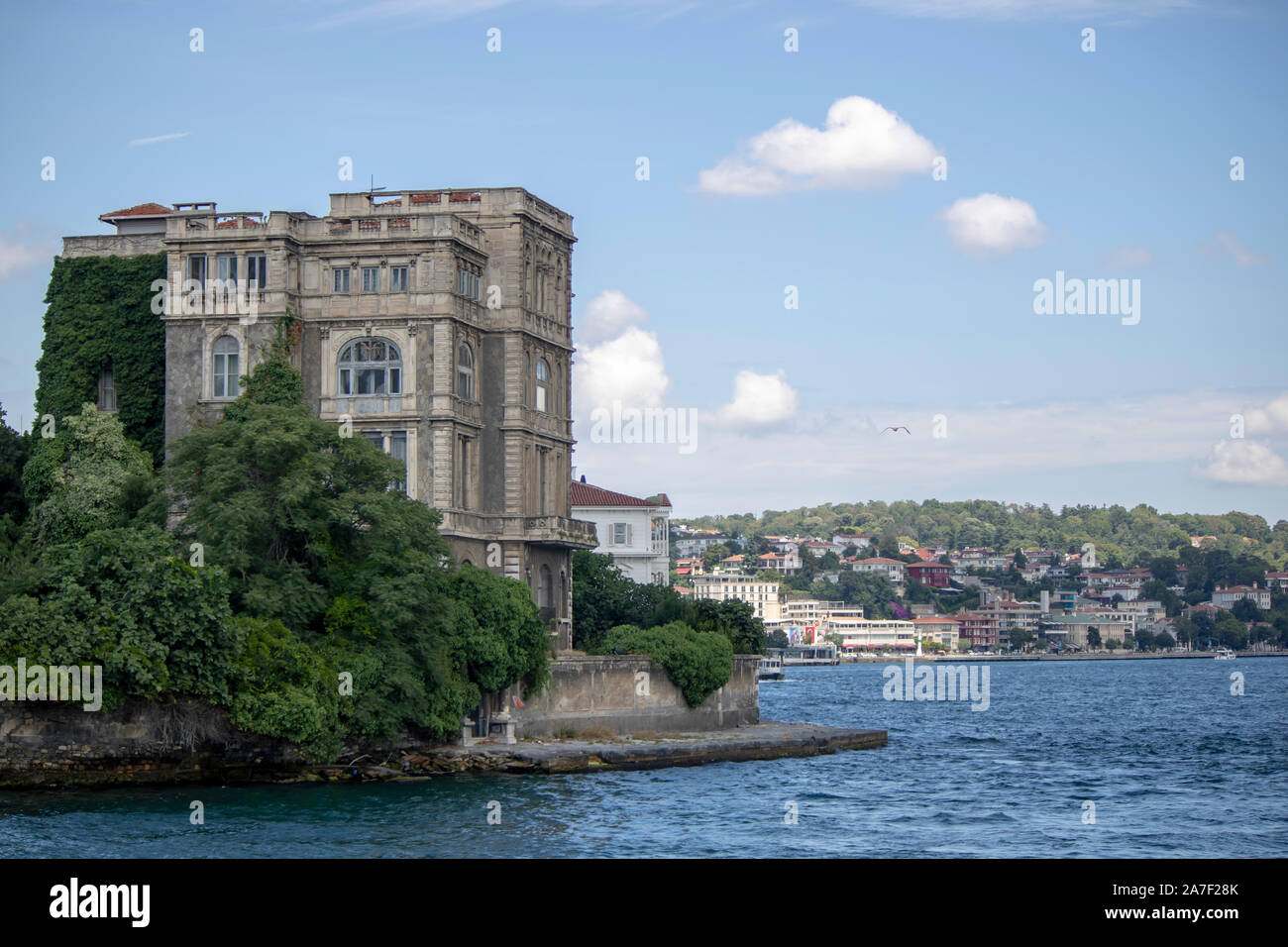 Image of Zeki pasha on the water's edge mansion by the sea. Istanbul ...