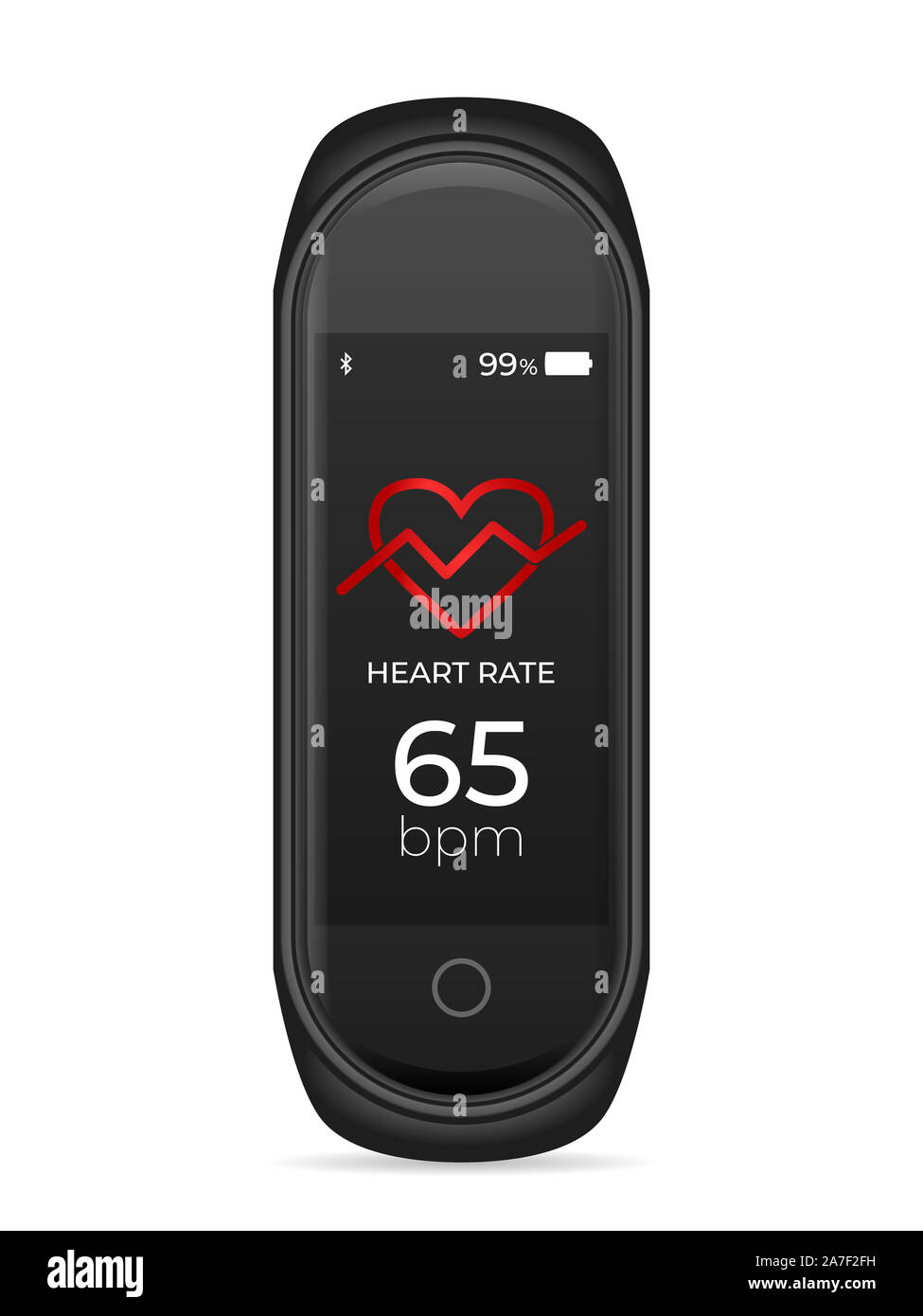 Smart band on a white background. Vector illustration Stock Photo - Alamy