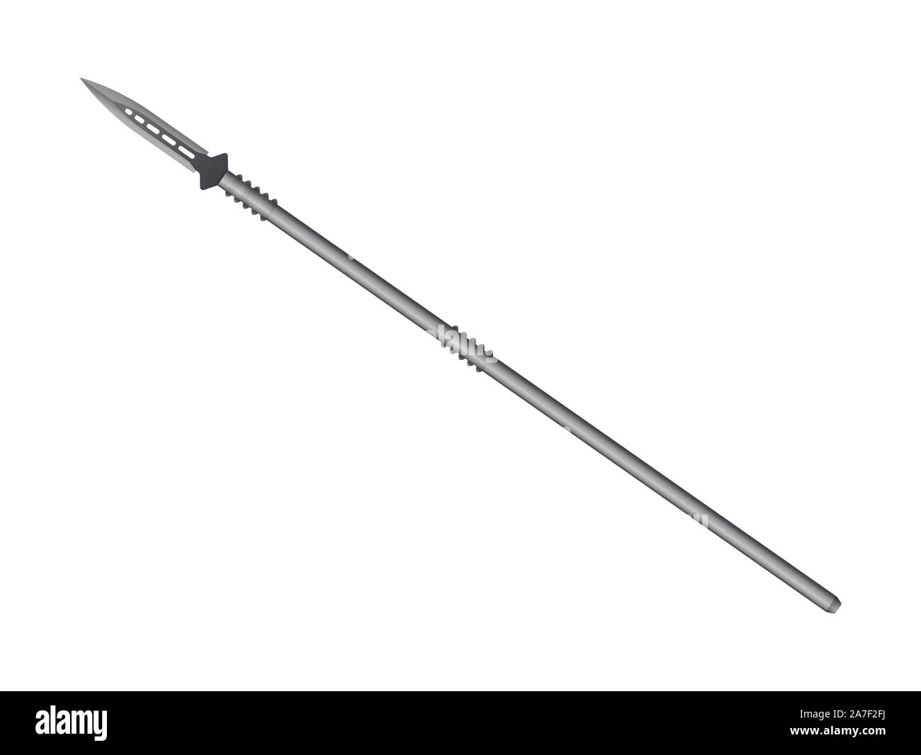 Battle spear on a white background. Vector illustration Stock Photo - Alamy