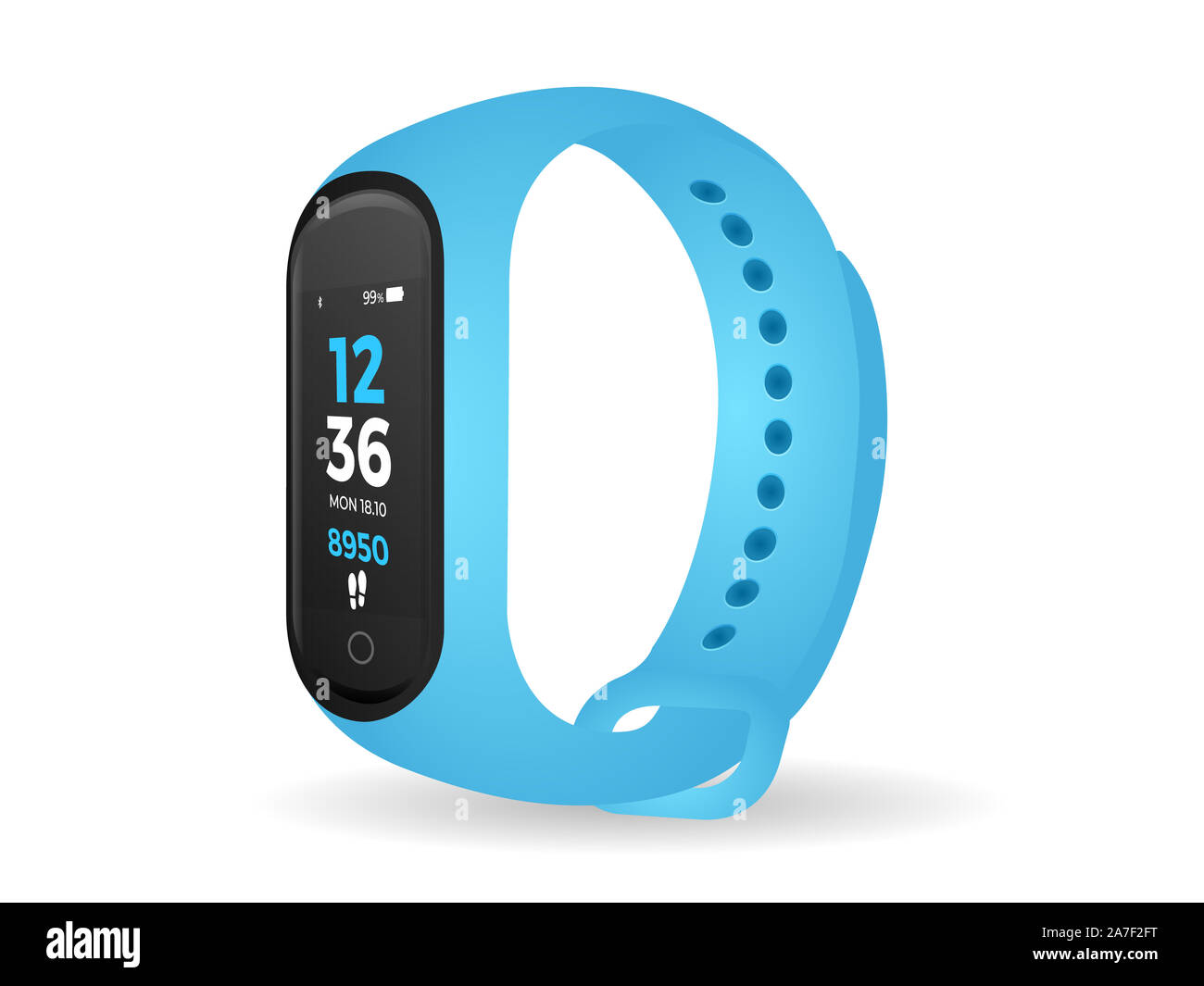 Smart band on a white background. Vector illustration Stock Photo - Alamy