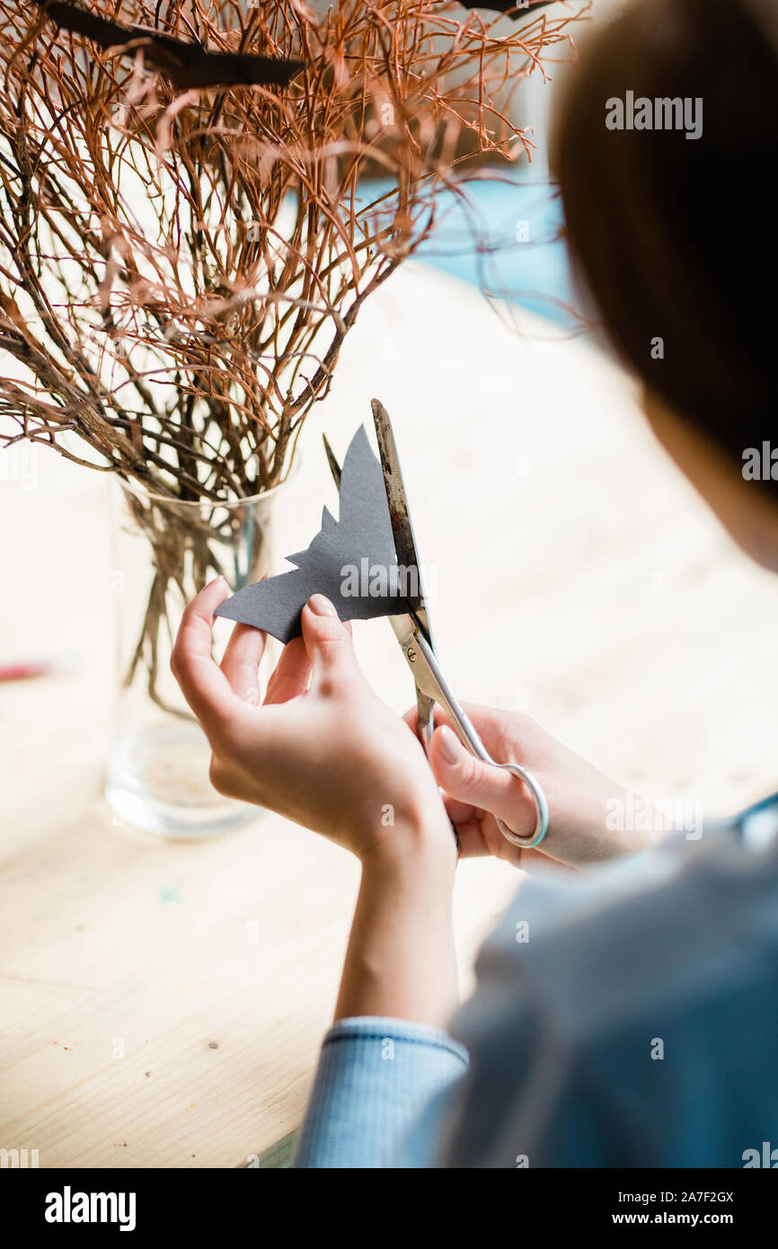 Hand cutting tree branches hi-res stock photography and images - Alamy