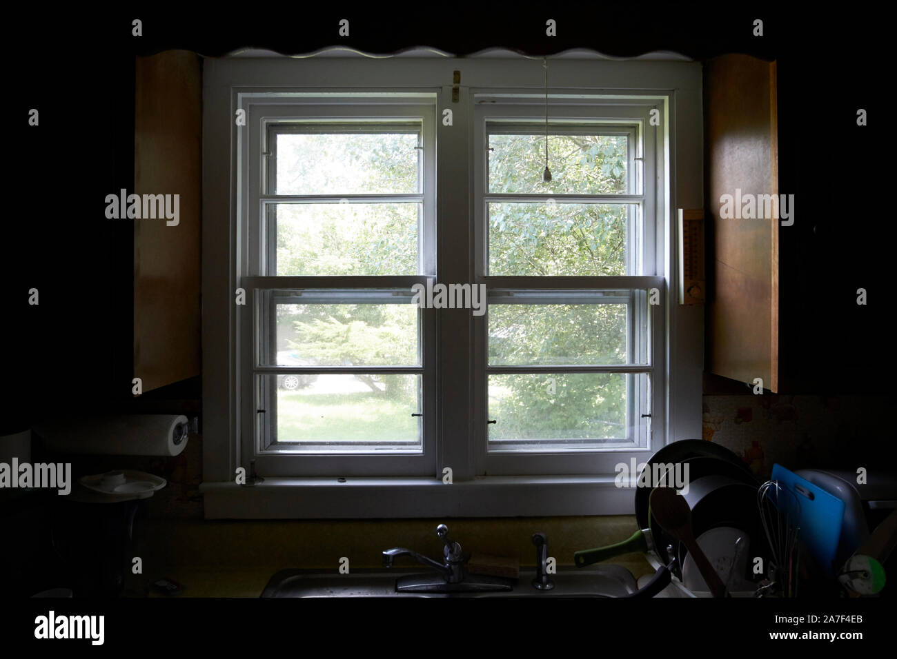 kitchen window in one of the original manhattan project duplex houses ...
