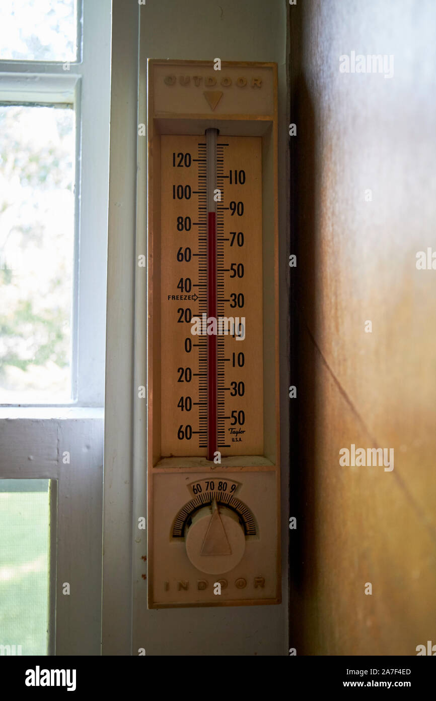 outdoor and indoor temperature guage in one of the original manhattan ...