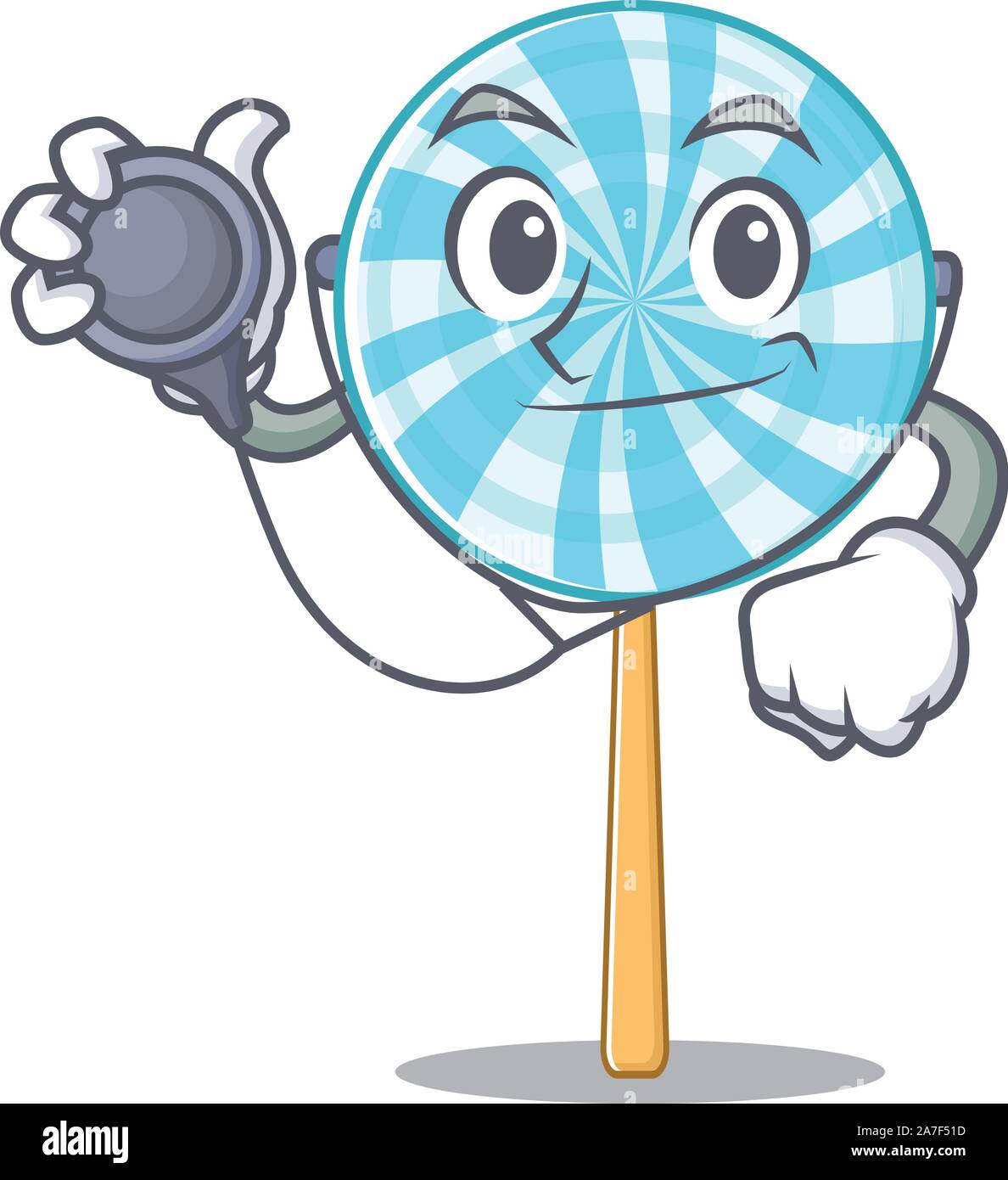 Lollipop in a doctor dressed with tools Stock Vector Image & Art - Alamy