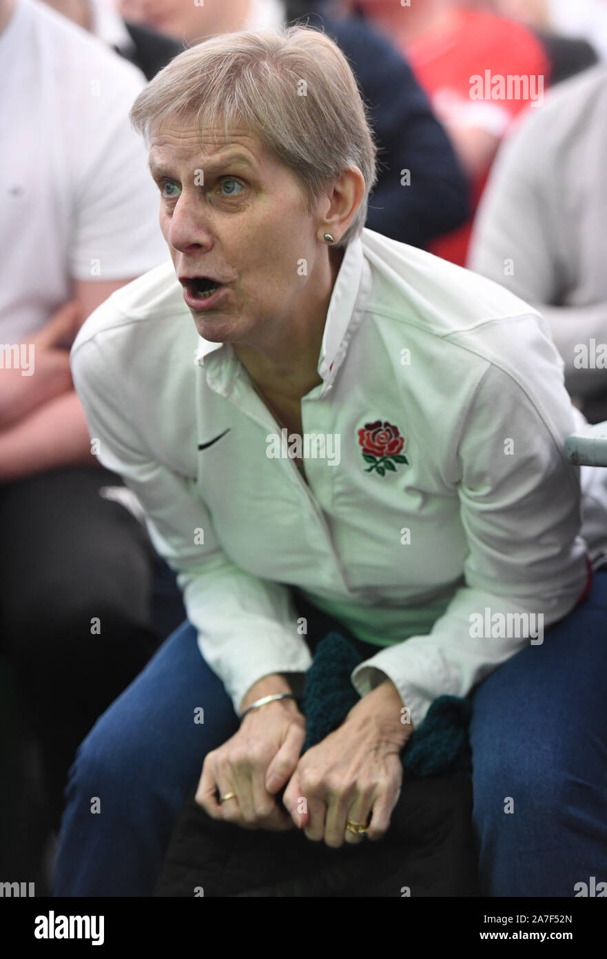 England fans watching the Rugby World Cup Final at The Sussex Arms in ...