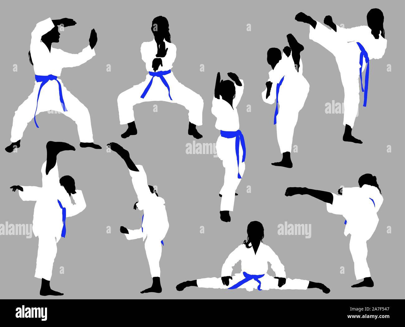 Young girls fighting Stock Vector Images - Alamy