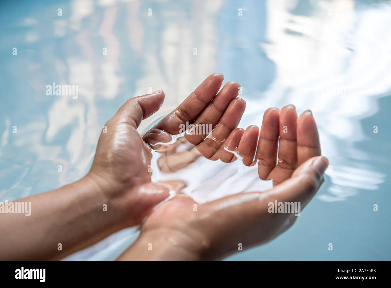 Hands Cupped Together High Resolution Stock Photography and Images - Alamy