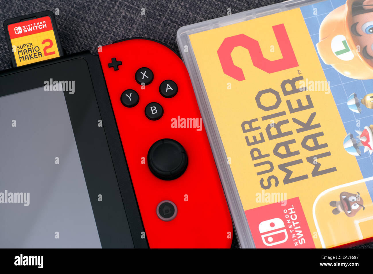 Tambov, Russian Federation - July 09, 2019 Super Mario Maker 2 video ...