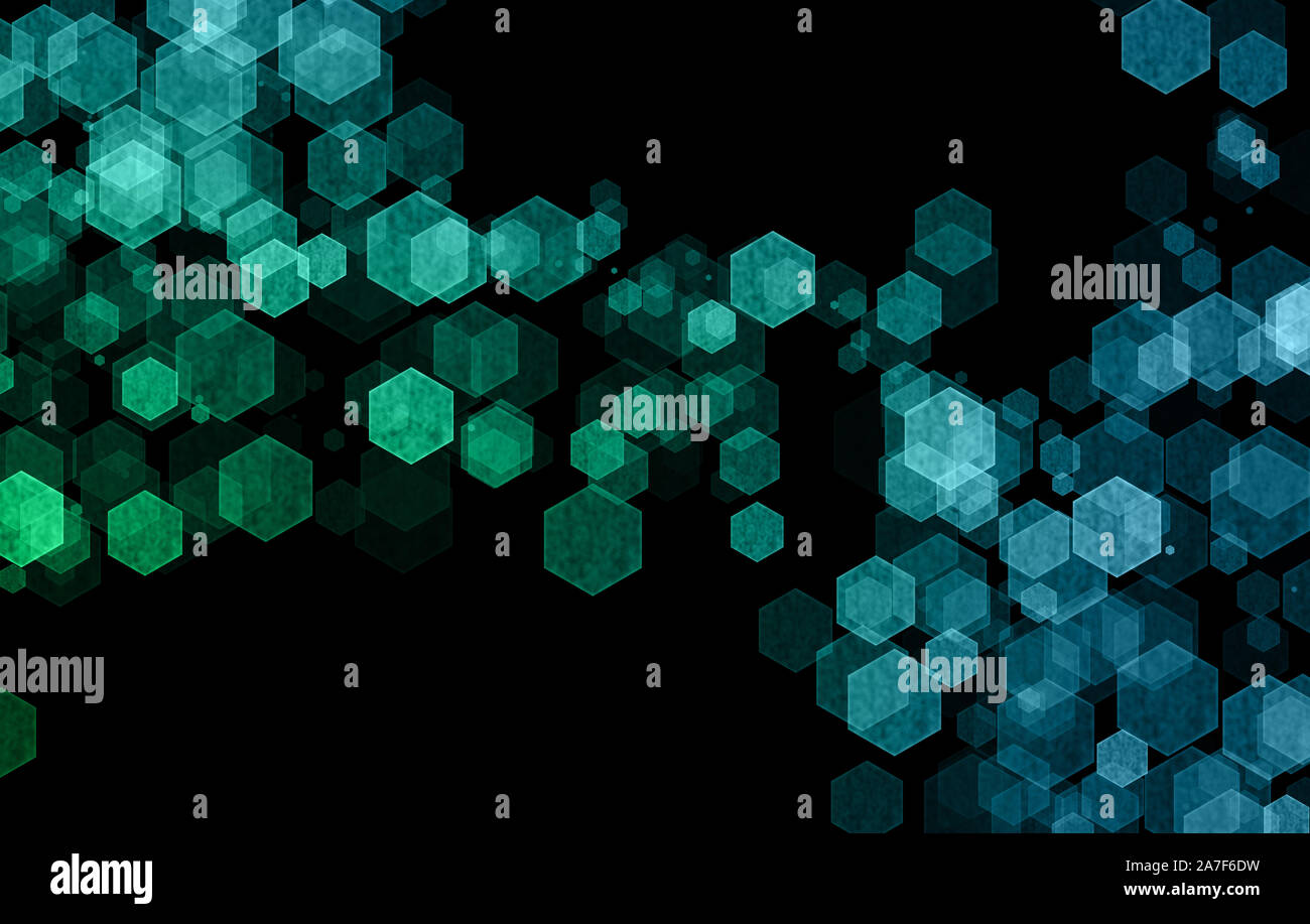 Colorful abstract hexagonal pattern on the dark background Stock Photo ...
