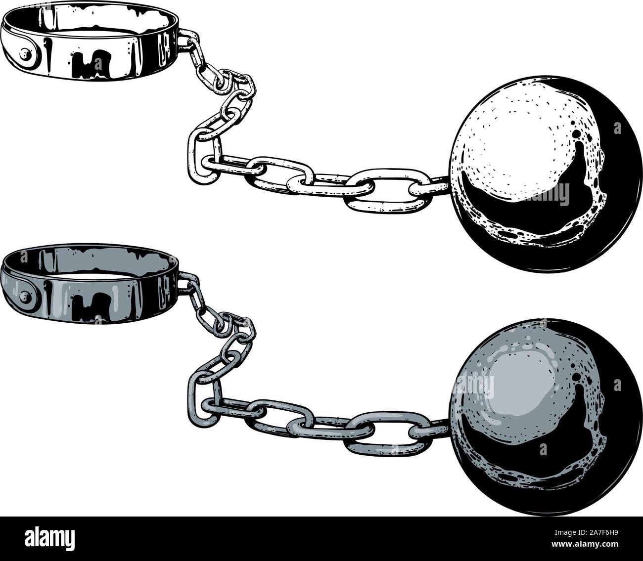 Slavery dungeon Stock Vector Images - Alamy