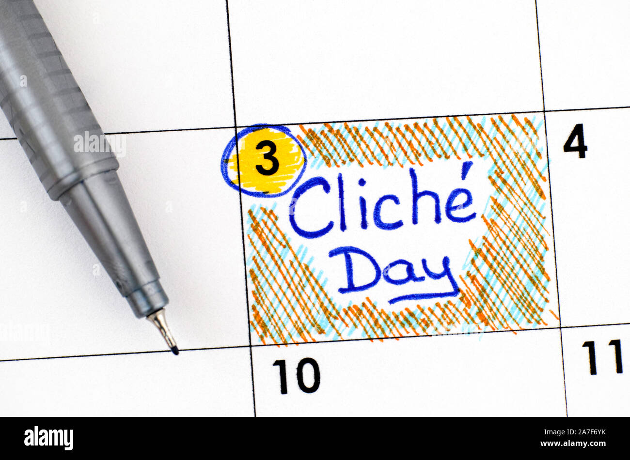 Calendar date 3 november hi-res stock photography and images - Alamy