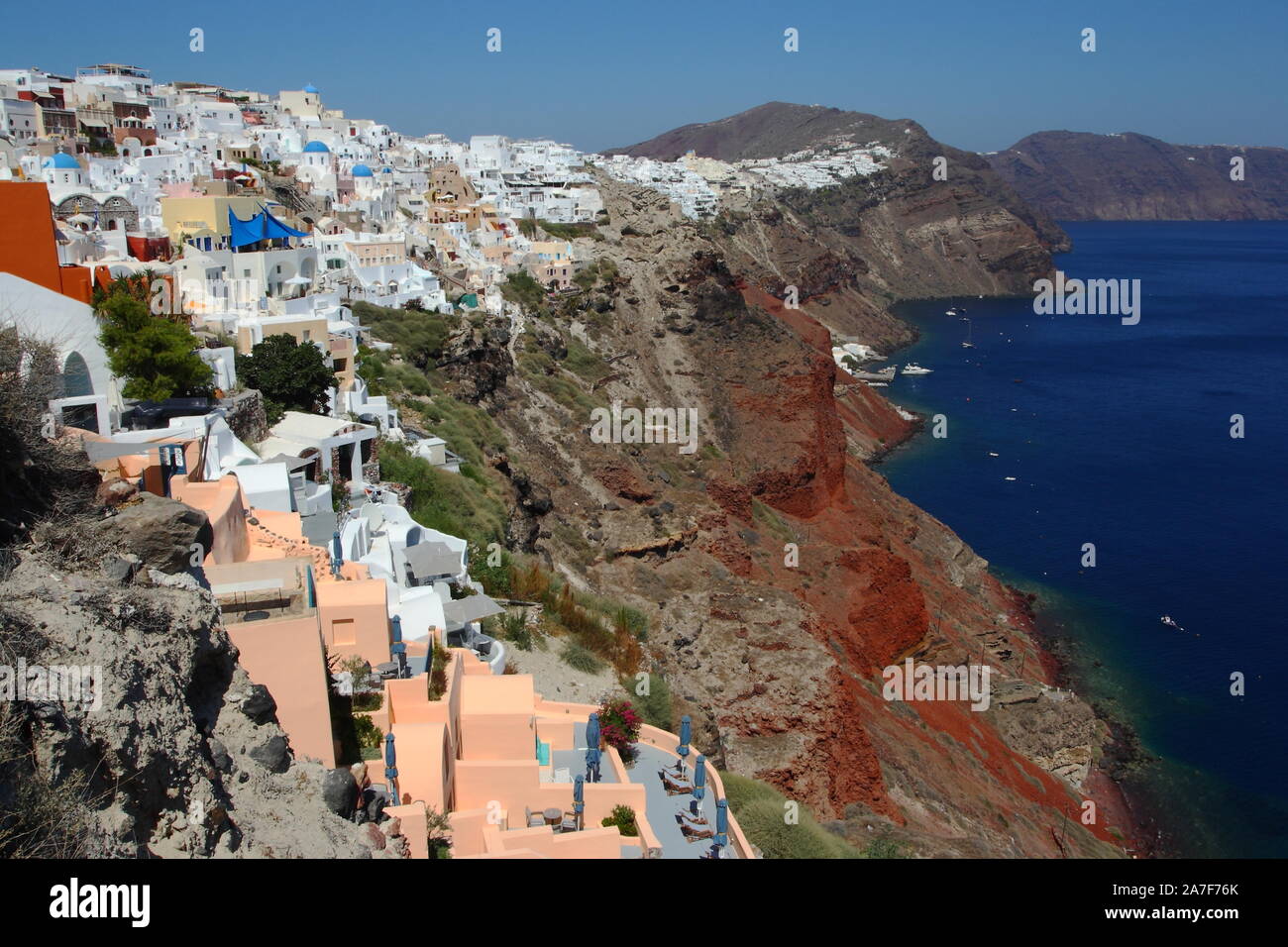 The cliffs of Santorini's island, Greece Stock Photo - Alamy