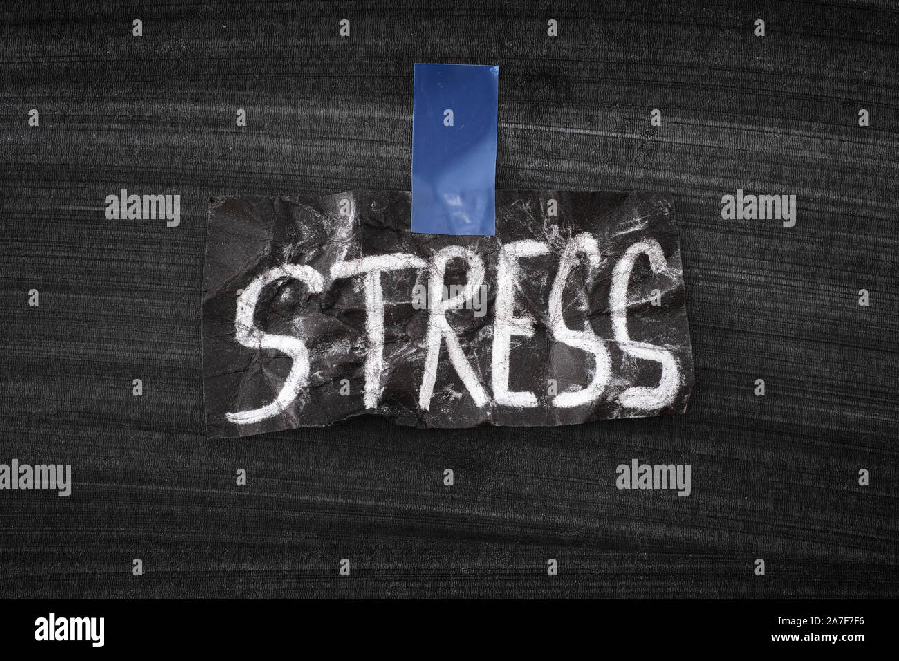 The word Stress on a black background. Close up Stock Photo - Alamy
