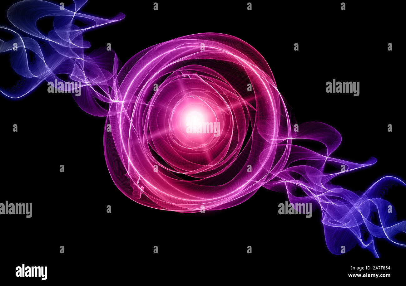 Colorful smoke lights rings hi-res stock photography and images - Alamy