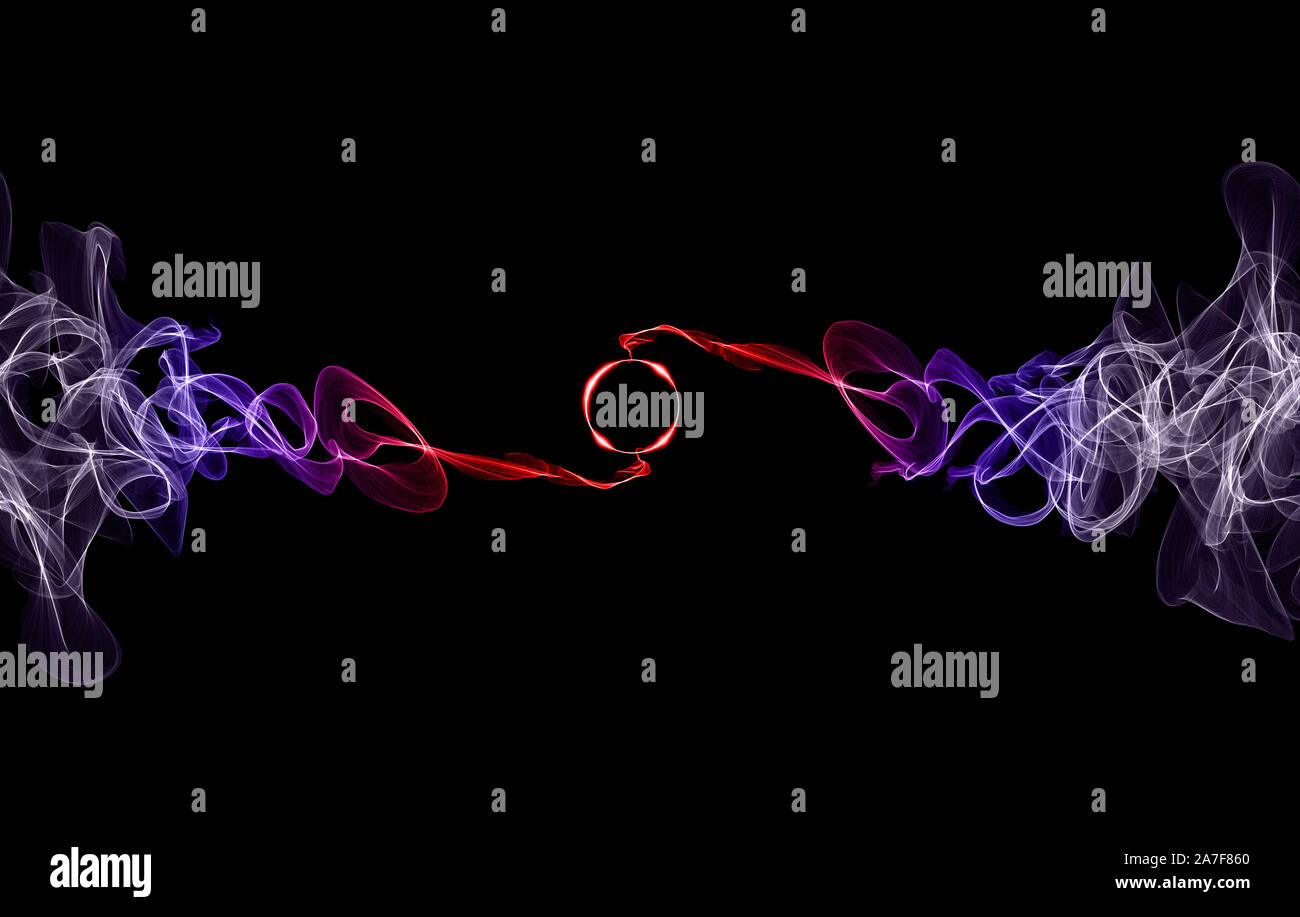 Colorful smoke lights rings hi-res stock photography and images - Alamy