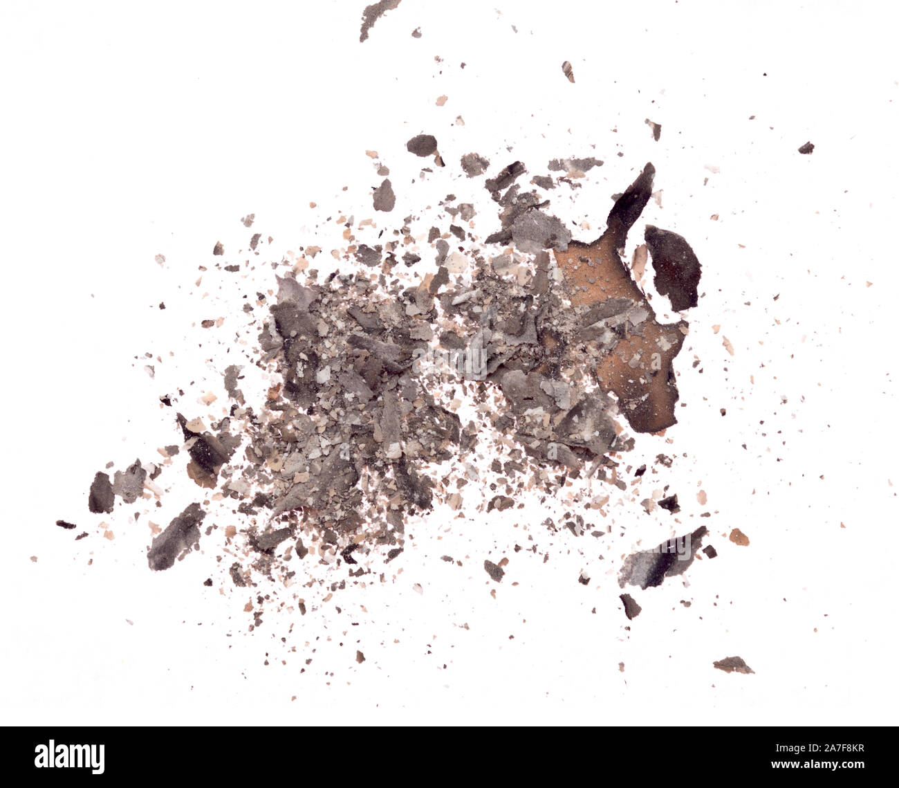 Ash isolated on white background Stock Photo - Alamy