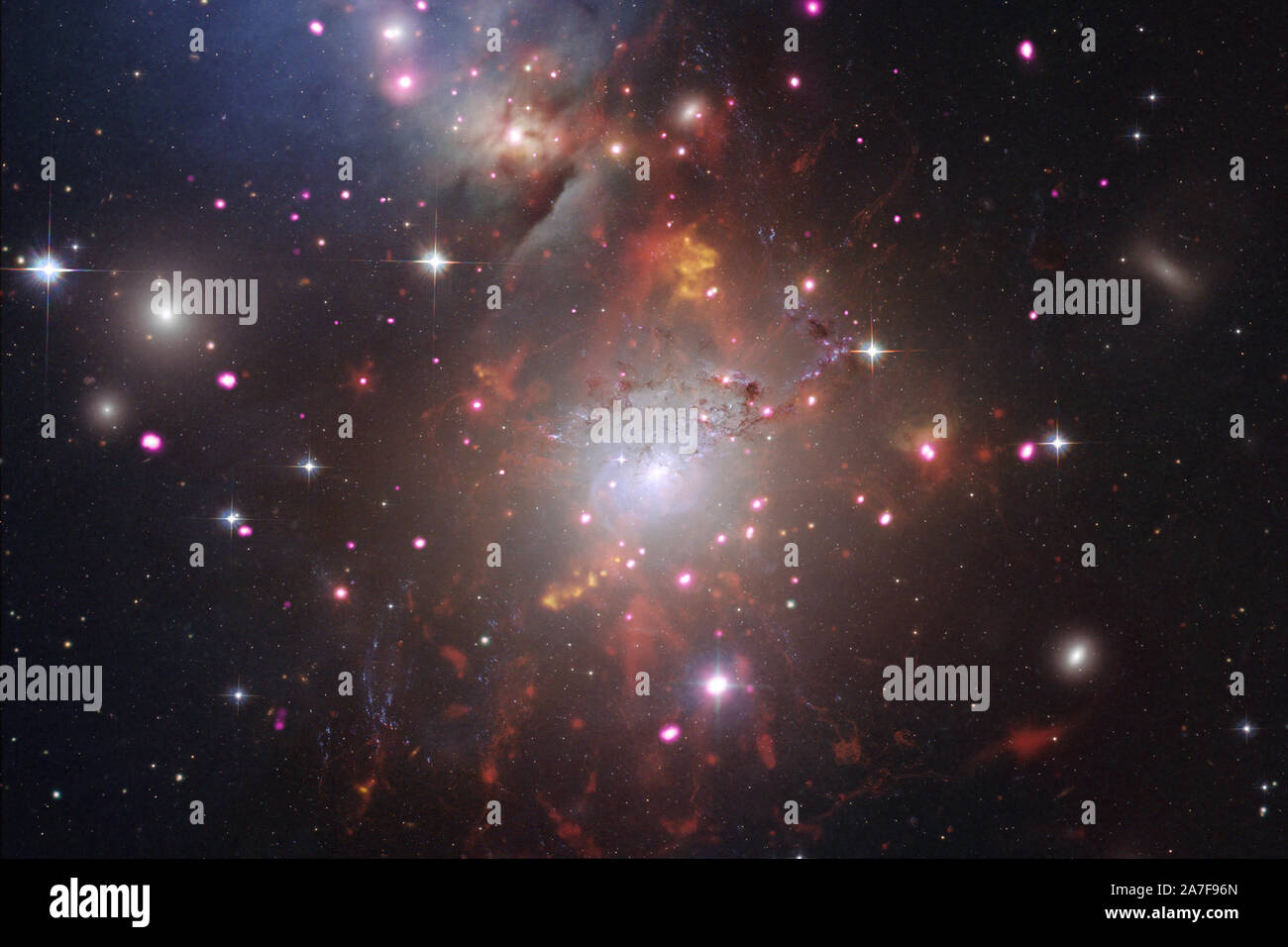 Nebula, starfield, cluster of stars in outer space. Beauty of endless ...