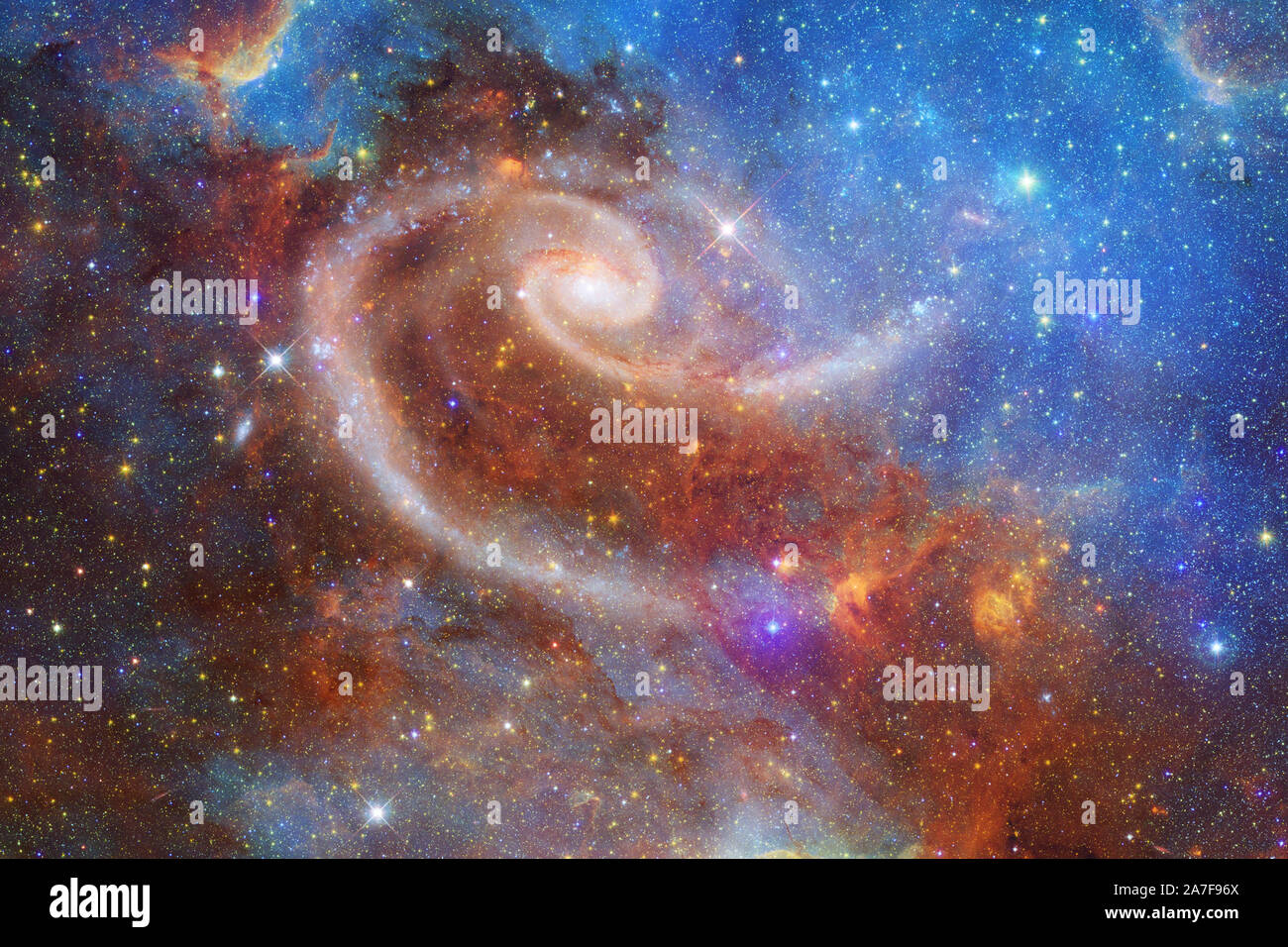Beauty of endless cosmos. Science fiction wallpaper. Elements of this ...