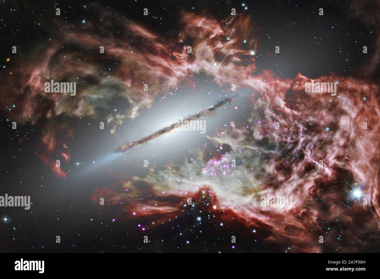 Universe filled with stars, nebula and galaxy. Elements of this image ...