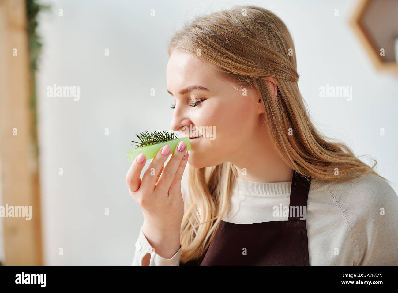 Close up woman holding bar soap hi-res stock photography and images - Alamy