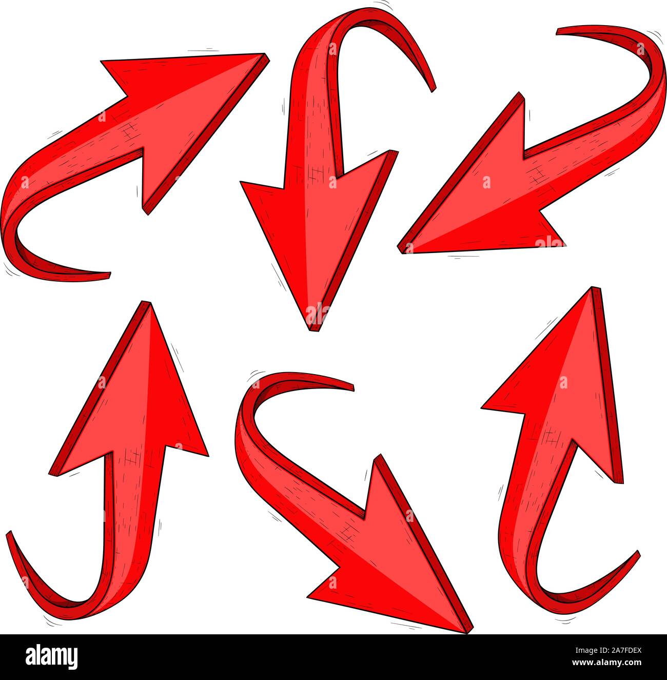 Left right red arrows hi-res stock photography and images - Alamy