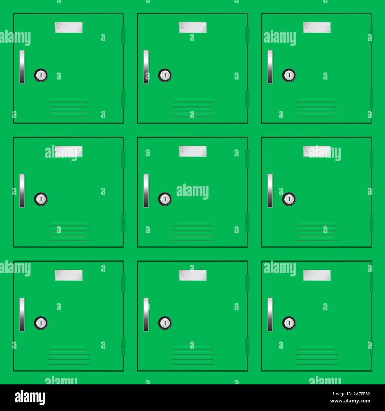 Green lockers hi-res stock photography and images - Alamy