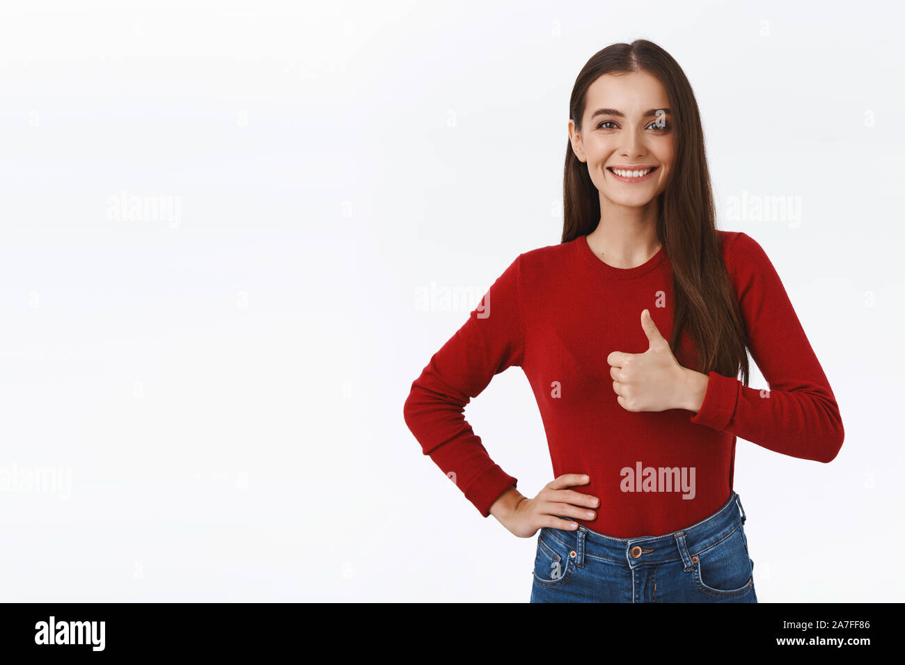Stylish pose young thumbs up hi-res stock photography and images - Alamy