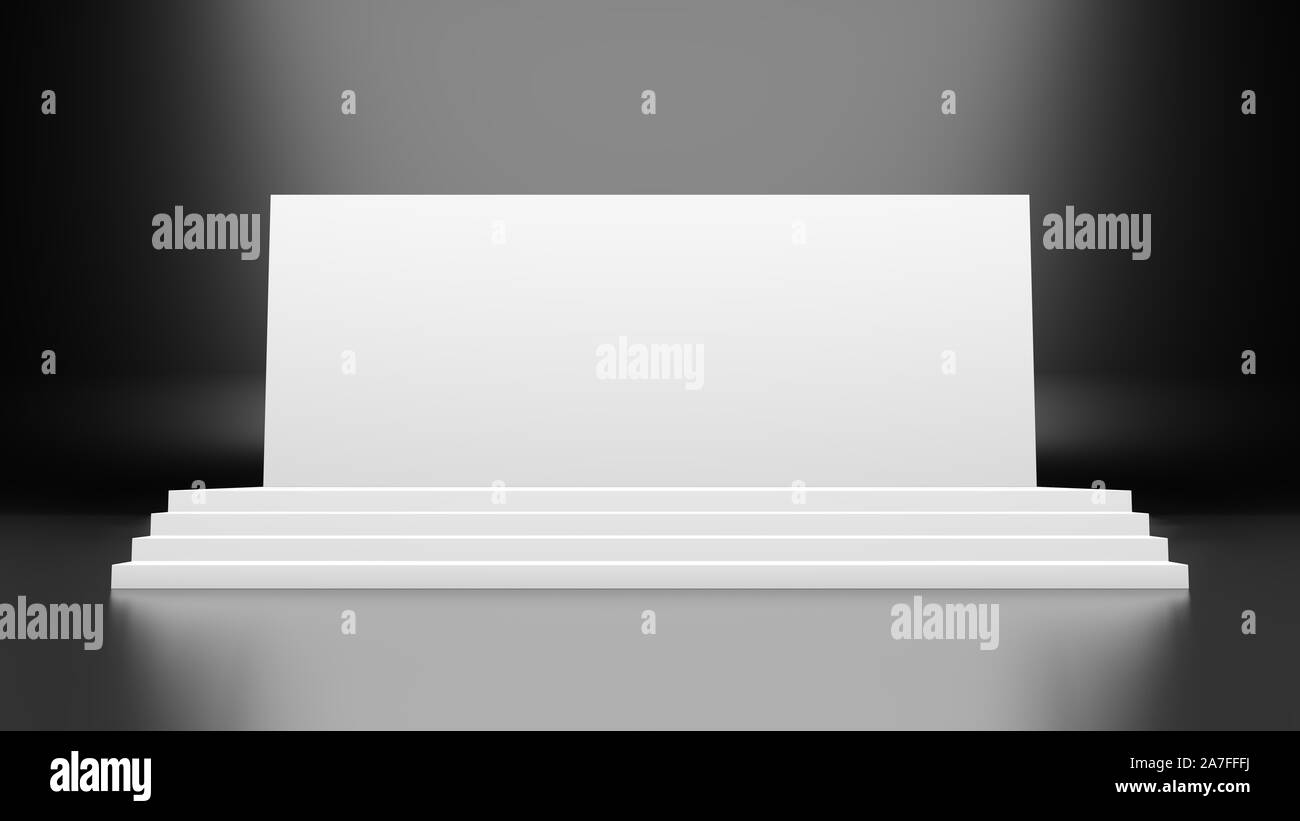Mock up 3d stage Black and White Stock Photos & Images - Alamy