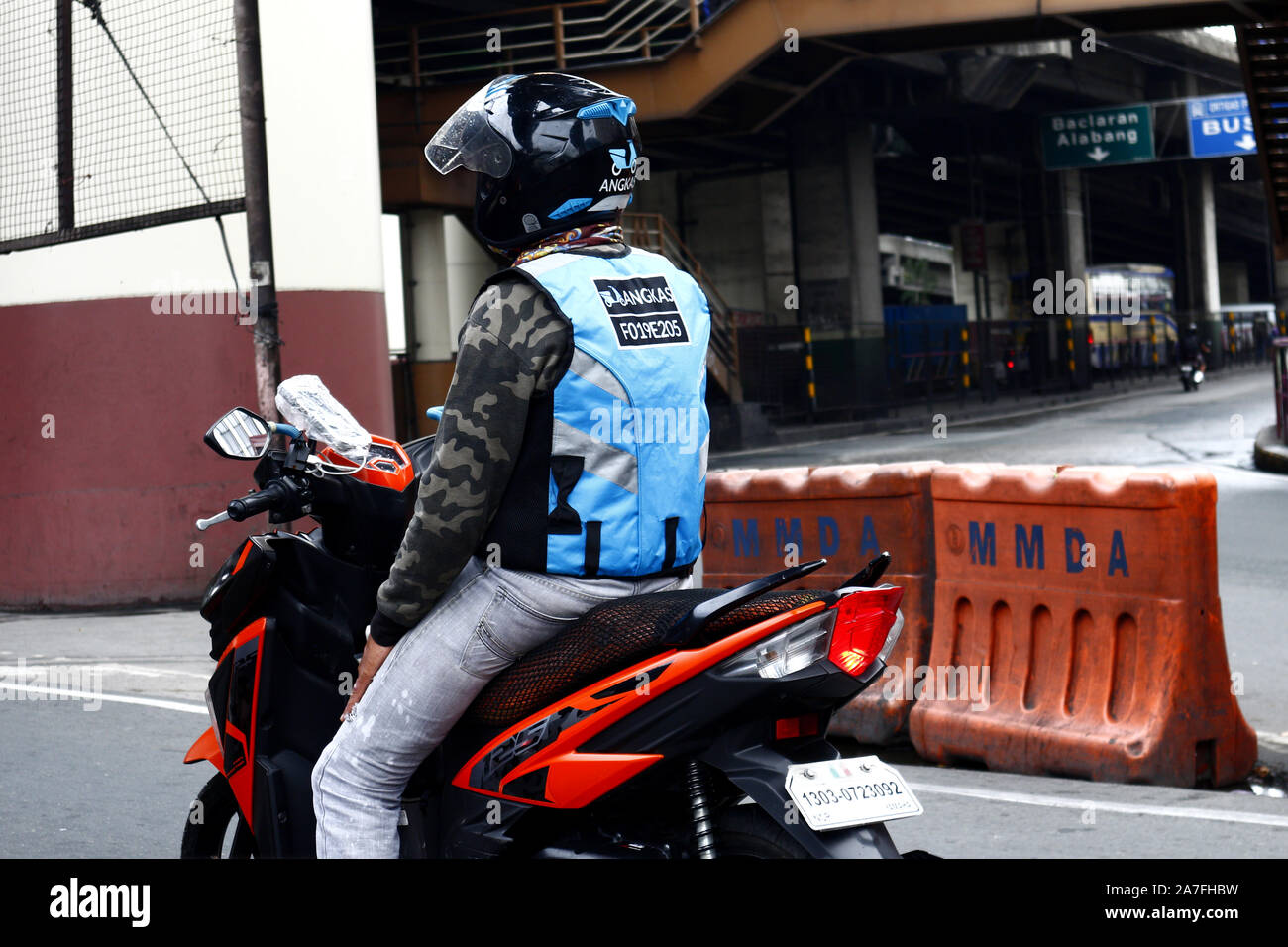 MANDALUYONG CITY, PHILIPPINES – NOVEMBER 1, 2019: Popular motorcycle ...