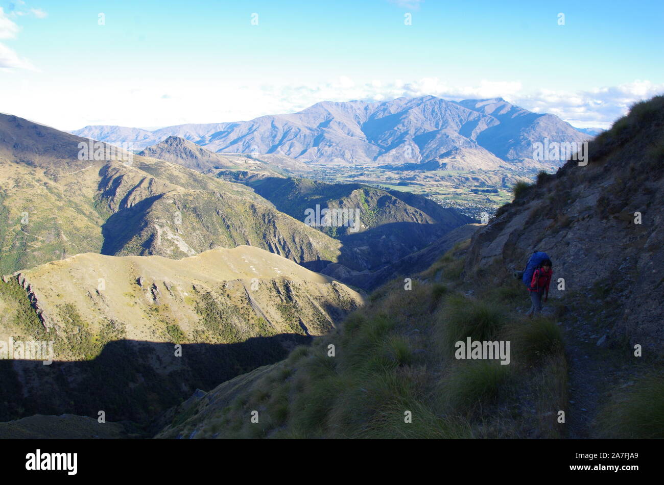 Te Araroa Trail. Motatapu Alpine Track. South Island. New Zealand Stock ...