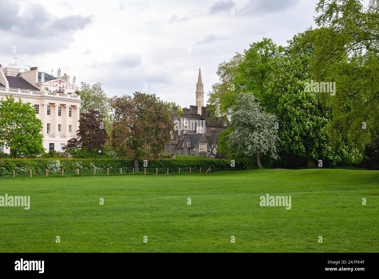 Regency architecture and Church of Saint Katharine a 200 year-old neo ...