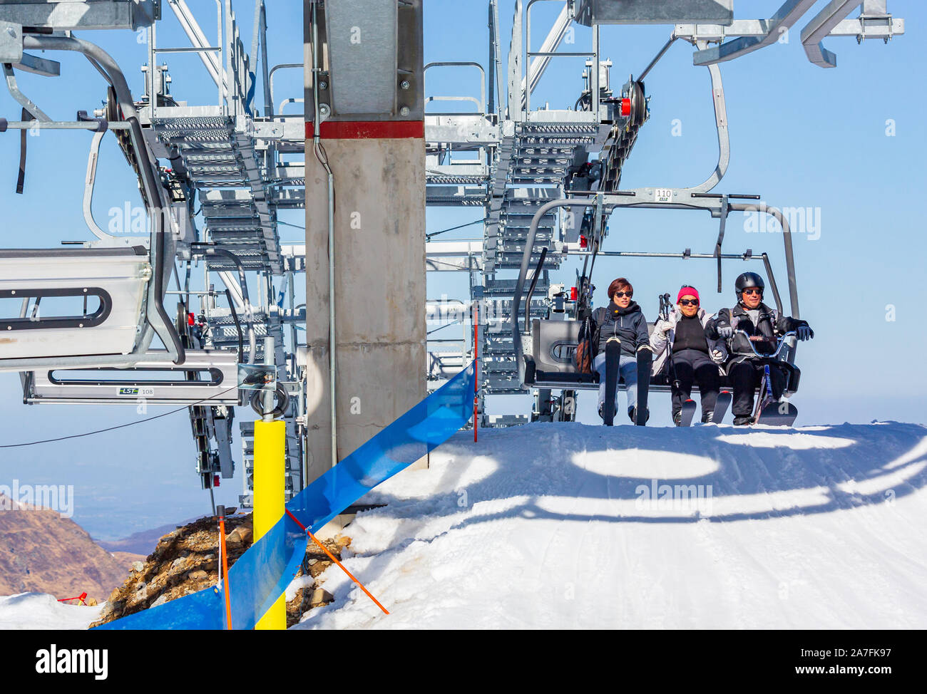 Chairlift accident at ski resort hi-res stock photography and images ...