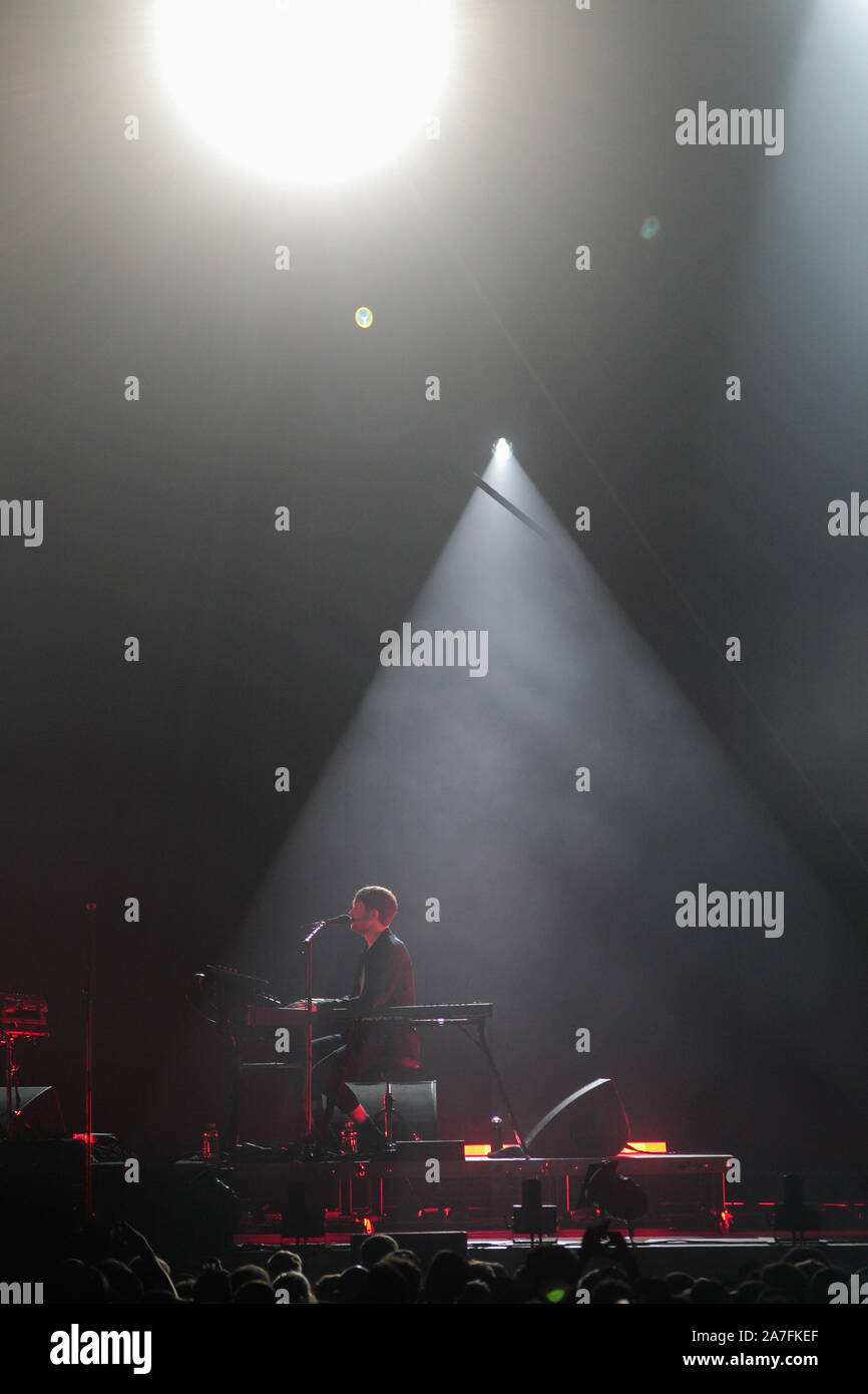 english producer James Blake performs live in Turin Stock Photo - Alamy