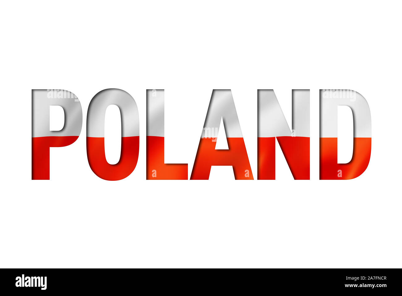 polish flag text font. poland symbol background Stock Photo - Alamy