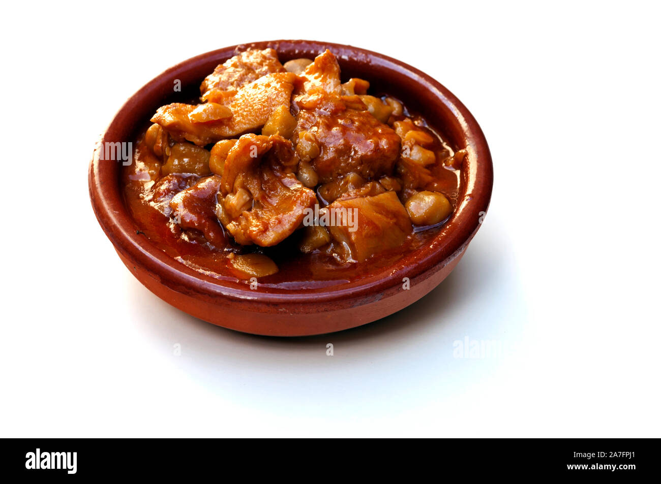 Spanish callos surrounded by white background Stock Photo - Alamy