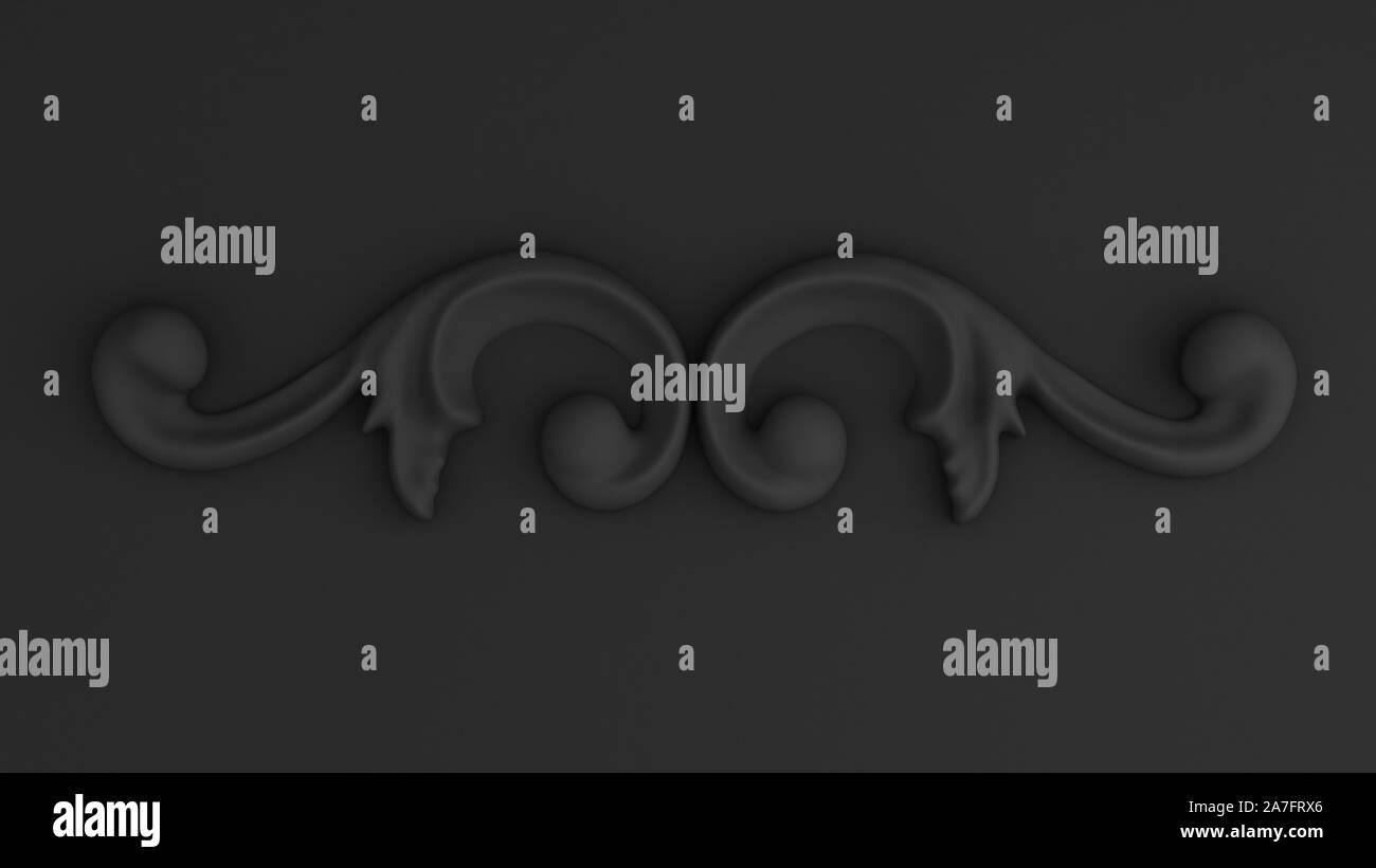 Luxury gypsum decoration element, wall concept stucco, interior ...