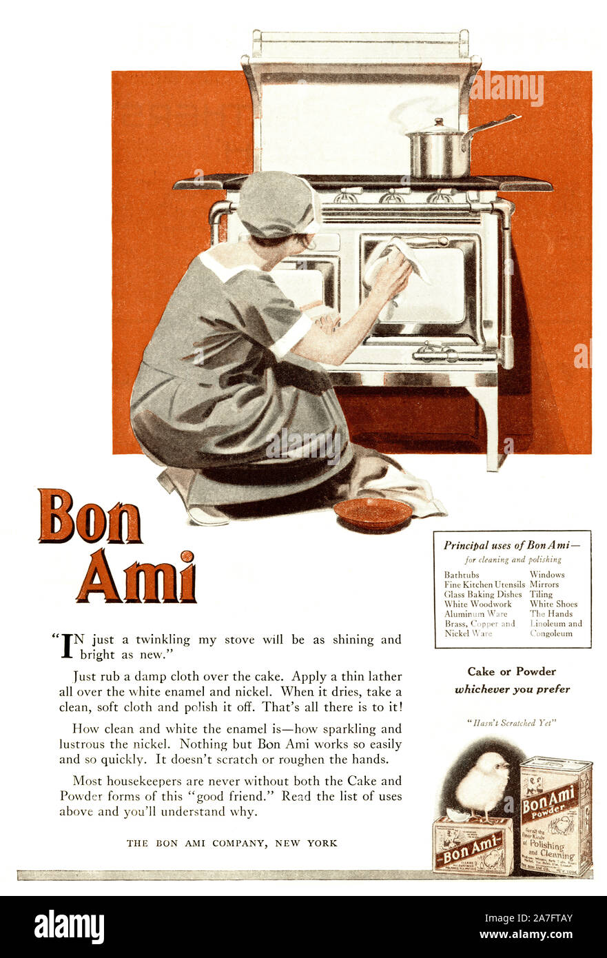 Bon Ami - hi-res (A3+) retouched and revived cleaning advertisement ...