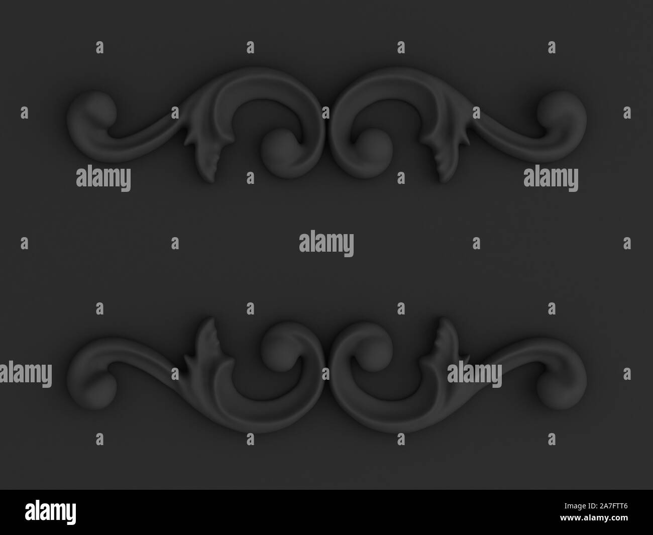 Luxury gypsum decoration element, wall concept stucco, interior ...